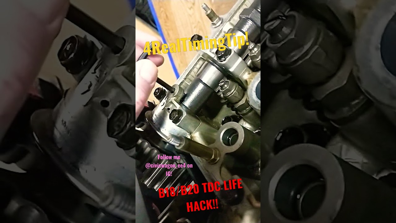 B18/B20 DOHC HONDA / ACURA timing TDC life hack! #shorts #lifehacks # ...