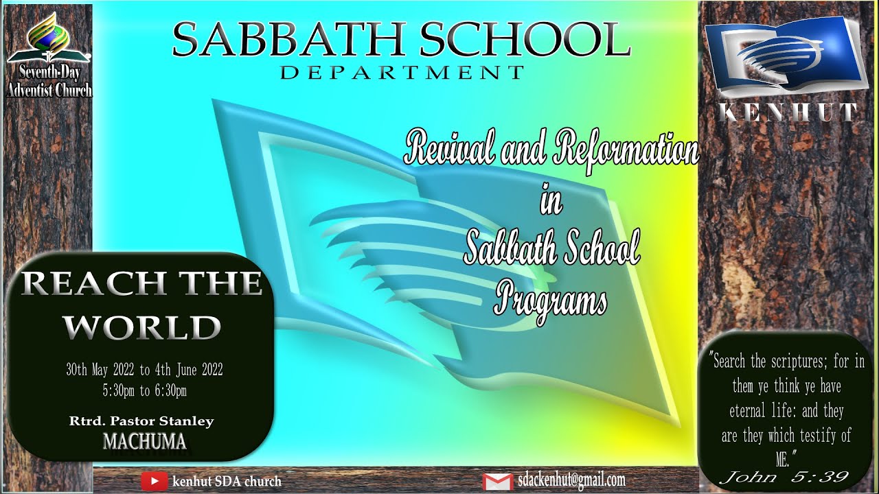 SABBATH SCHOOL SEMINAR // Revival and Reformation in Sabbath School ...