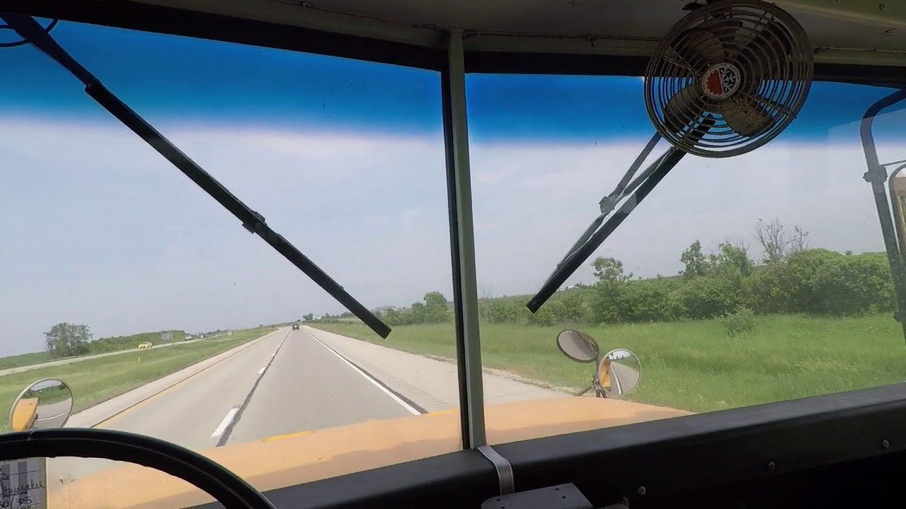 Interstate Driving in the 1988 Chevy Thomas School Bus Full Video - YouTube
