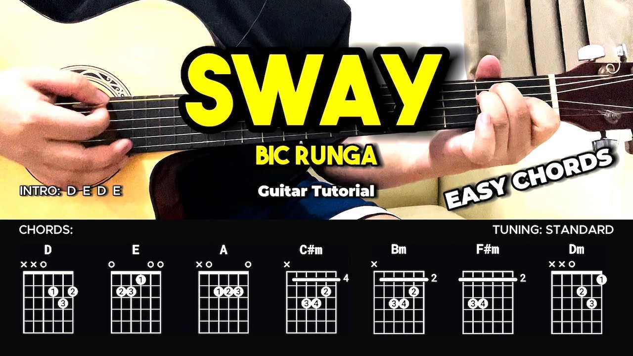Sway - Bic Runga | Easy Guitar Tutorial For Beginners (CHORDS & LYRICS ...