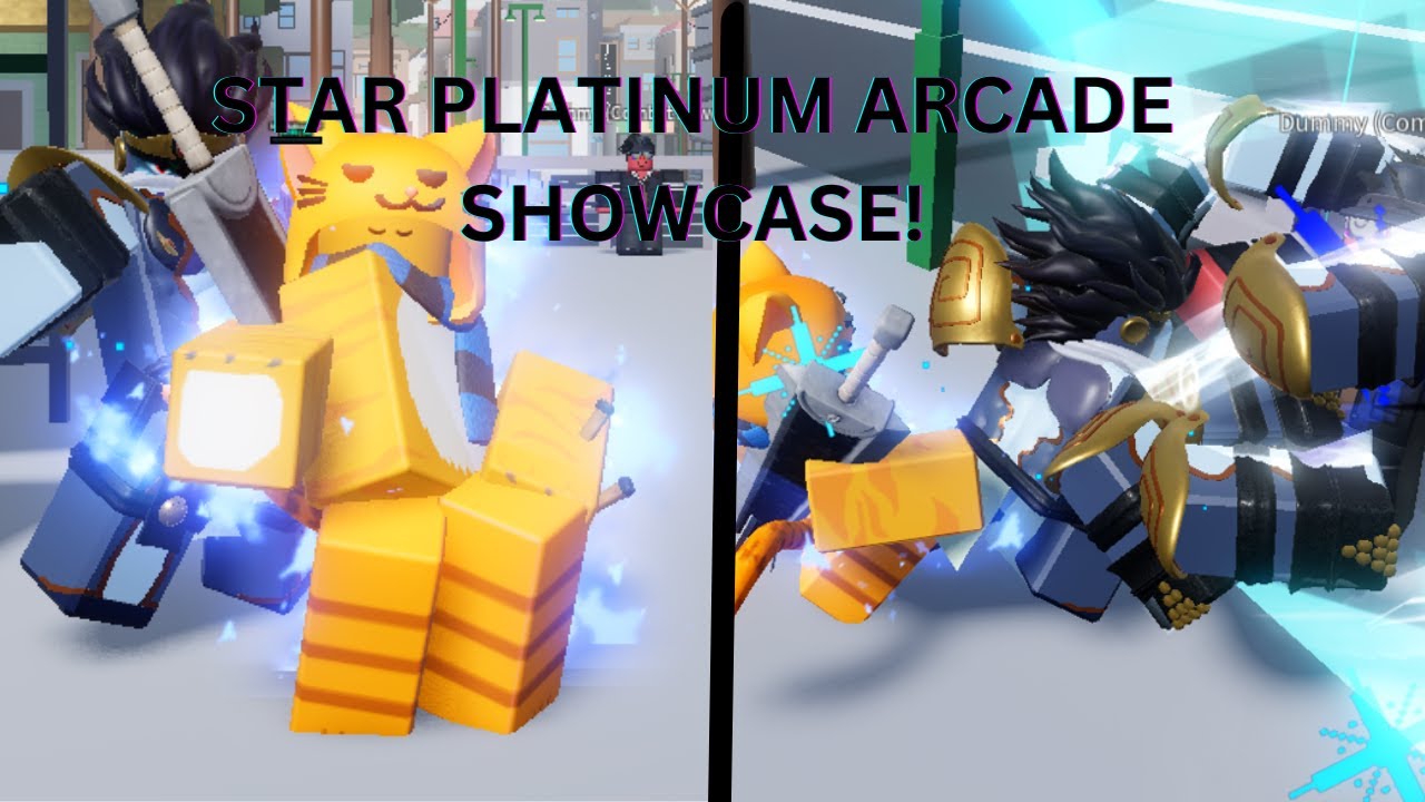 ROBLOX AUT - STAR PLATINUM ARCADE SHOWCASE! - YouTube