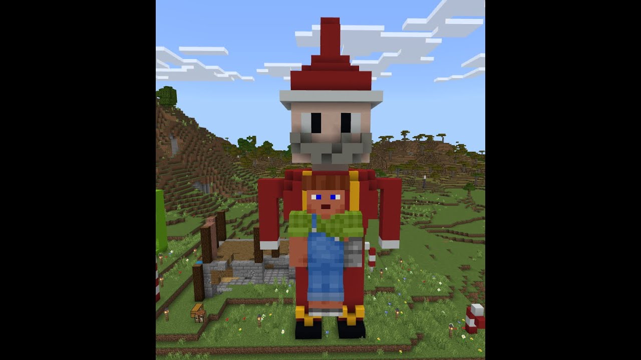 Gram w Minecraft. Dekorujemy całą WIOSKĘ na ŚWIĘTA🎅🏻 #81 - YouTube