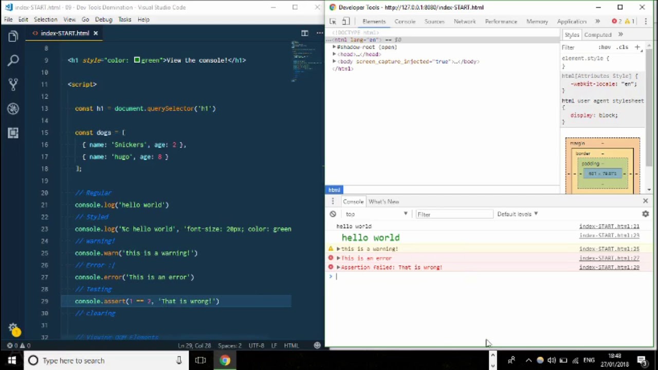 JavaScript Effective Console Methods YouTube JavaScript Effective Console Methods YouTube
