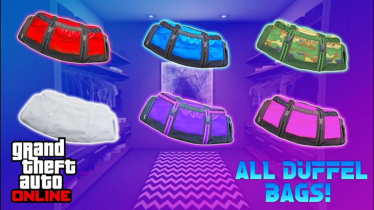 HOW TO GET ALL COLORED DUFFEL BAGS In GTA 5 ONLINE 1.67! *SUPER EASY ...