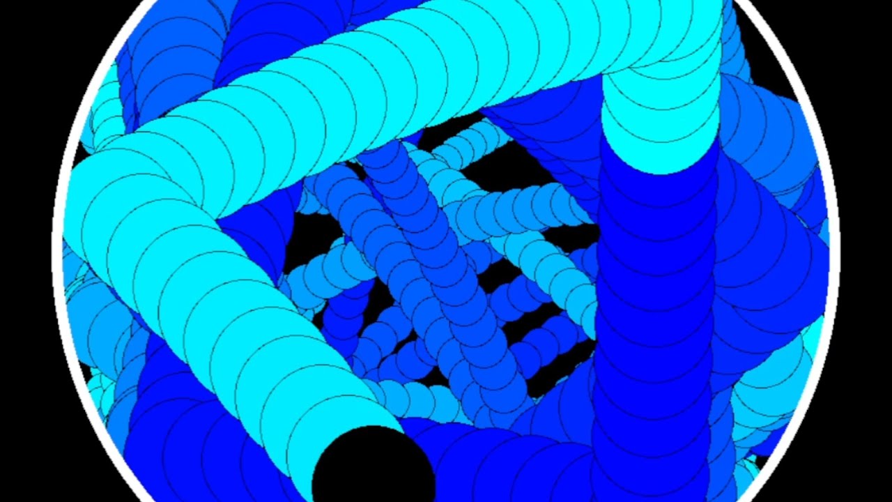 Bouncing ball making musical sound in black background. - YouTube