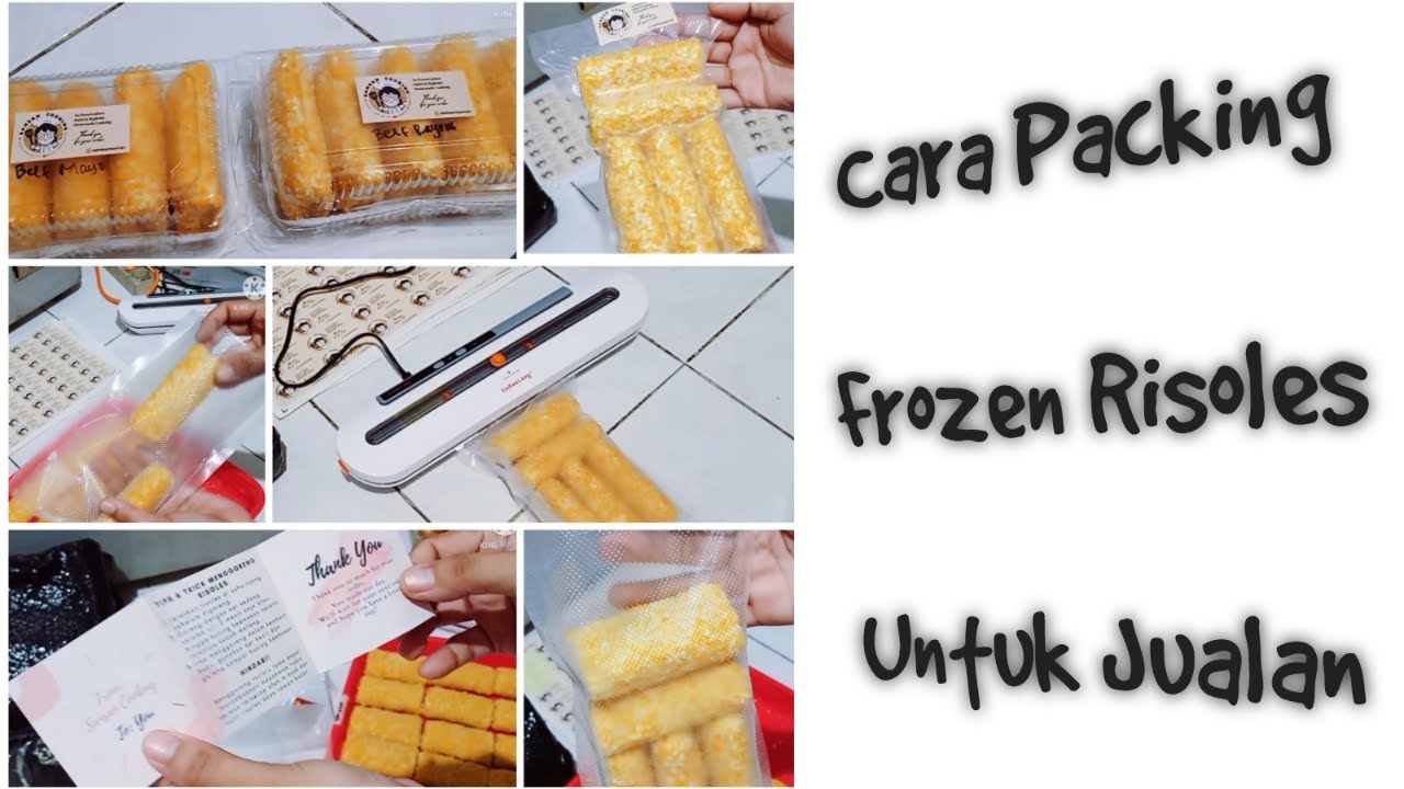IDE BISNIS // Cara Packing Frozen Risoles Untuk Jualan - YouTube