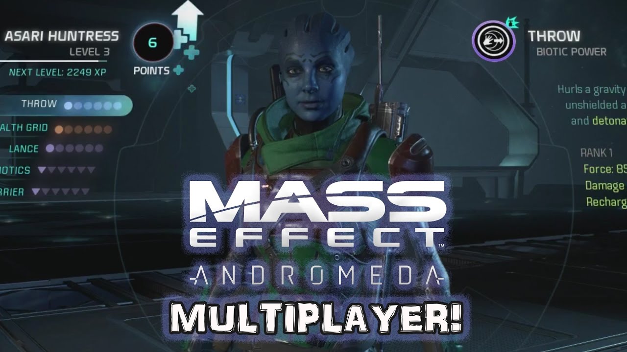 Mass Effect Andromeda Multiplayer! Playing the Asari Huntress w ...