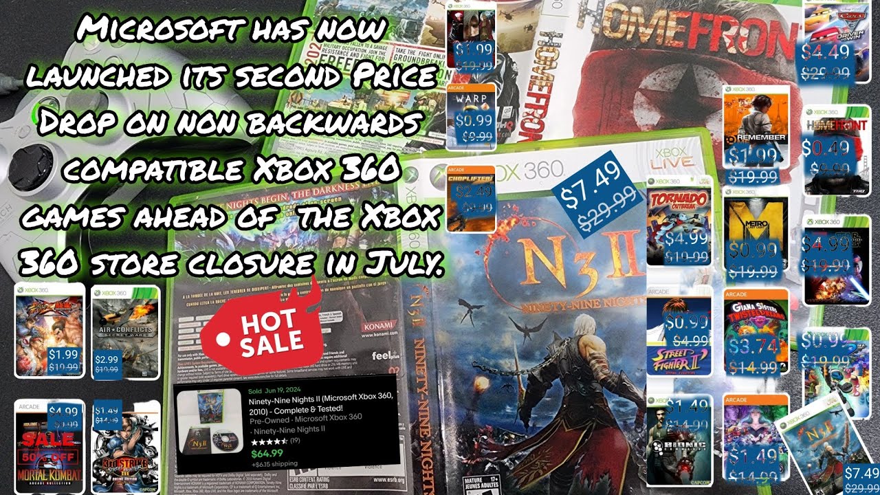 xbox 360 price drop on non backwards compatible games ahead of the Xbox ...