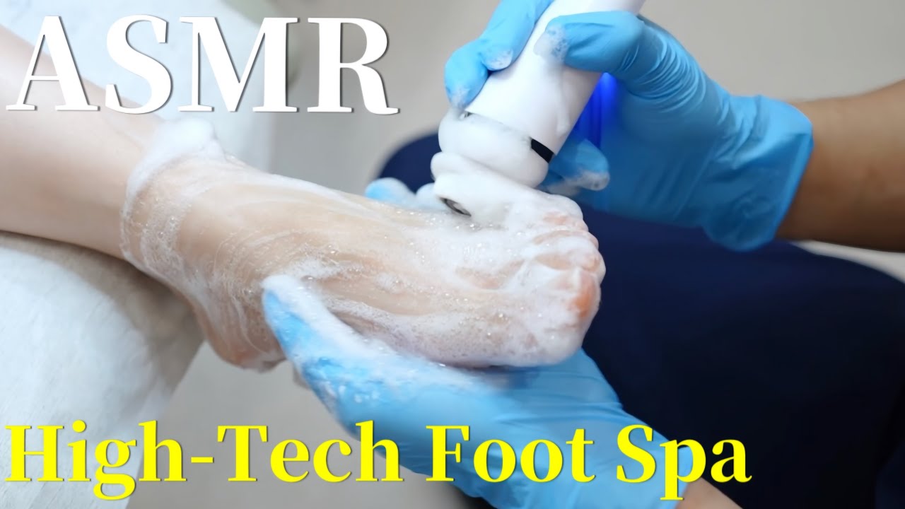 ASMR🦶🏻Most high-tech foot care ever？It tickled like crazy 😂 - YouTube