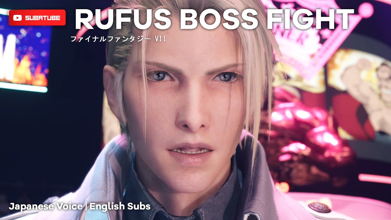 RUFUS BOSS FIGHT - Final Fantasy 7 Rebirth Japanese Voice English ...