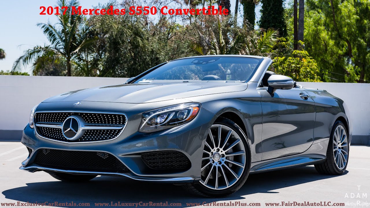 2017 Mercedes S550 Convertible Rental - YouTube