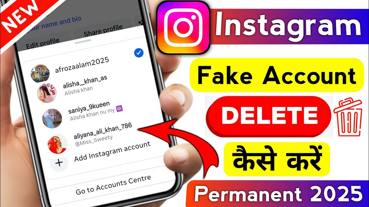 Instagram fake account delete | Instagram fake id kaise delete kare ...