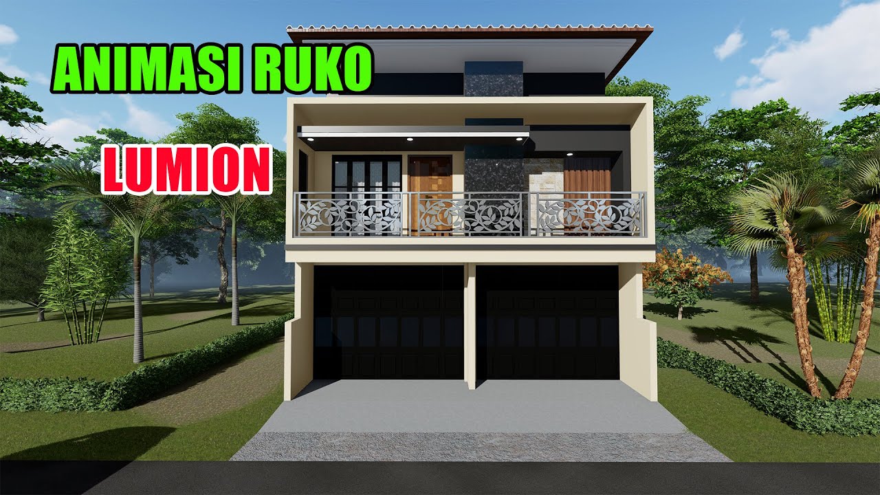 Animasi Ruko Lumion 9 - YouTube