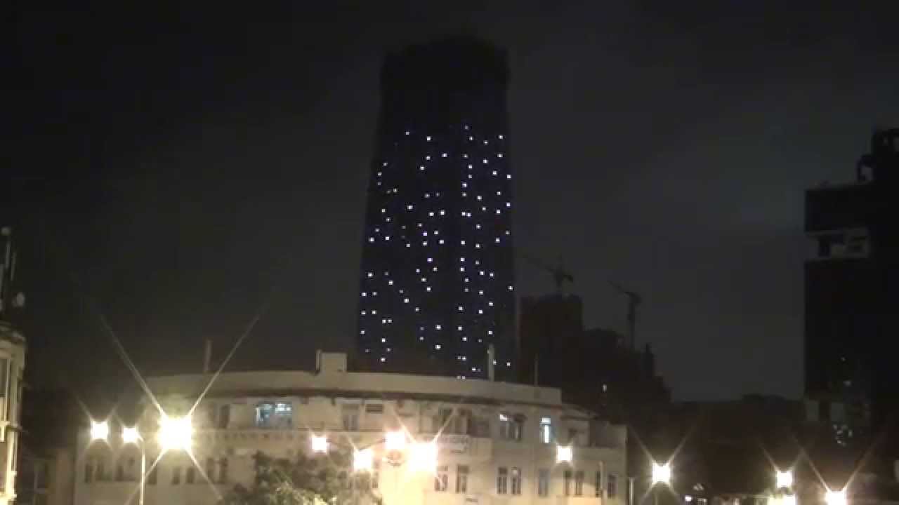 Innovative & Attractive Lighting of 203m Tall Kohinoor Square Tower at ...