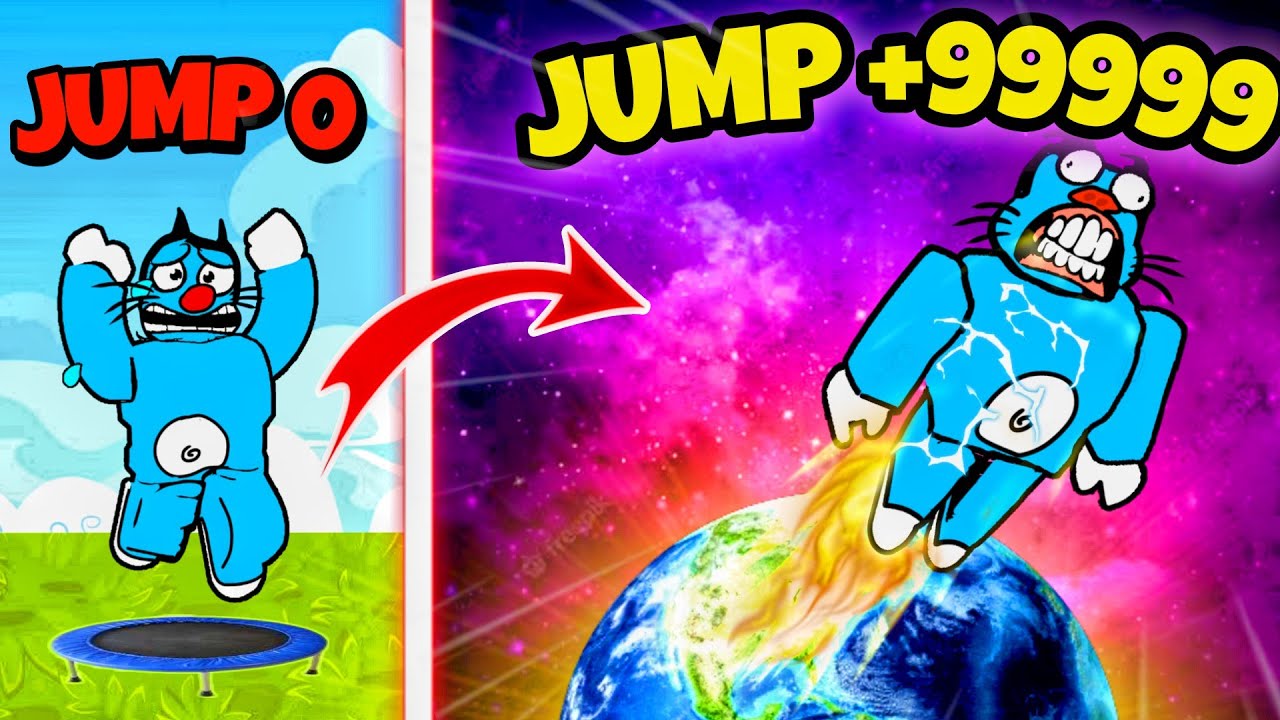 OGGY AND JACK PLAYING +1 JUMP EVERY SECOND! IN ROBLOX - YouTube
