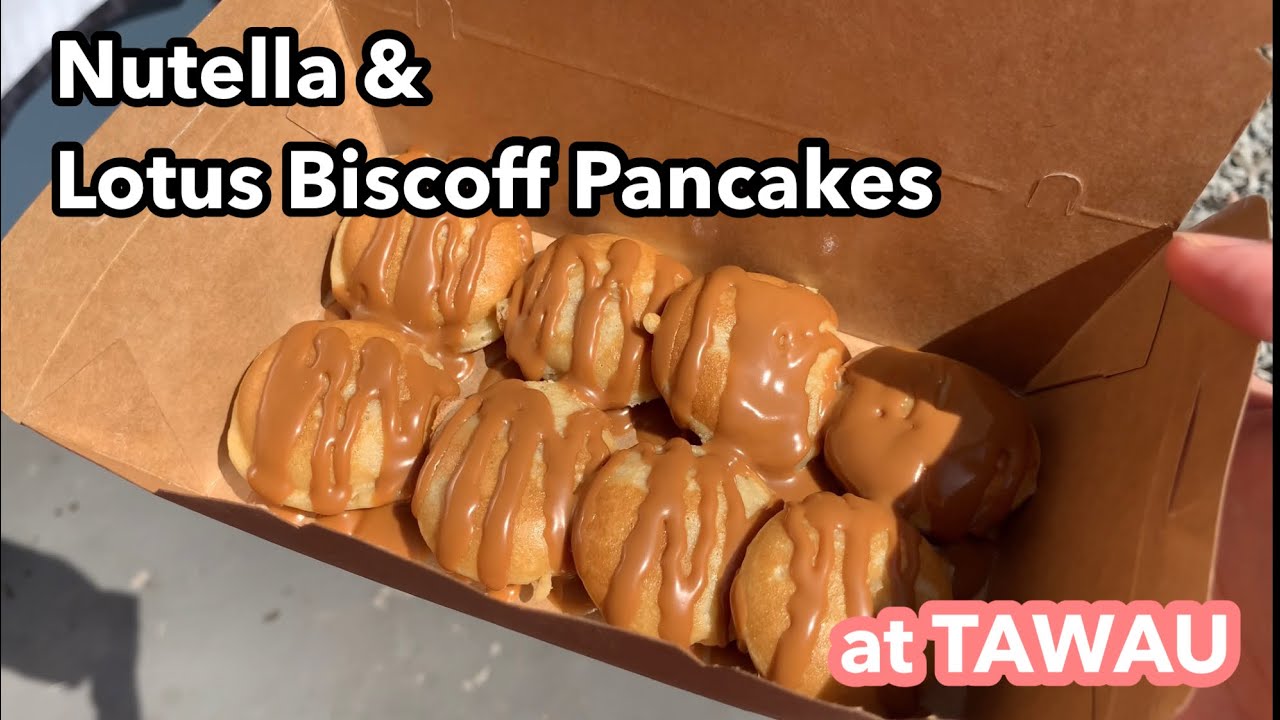 YUMMY PANCAKE WIN’S - Topping Nutella & Lotus Biscoff | TAWAU STREET ...