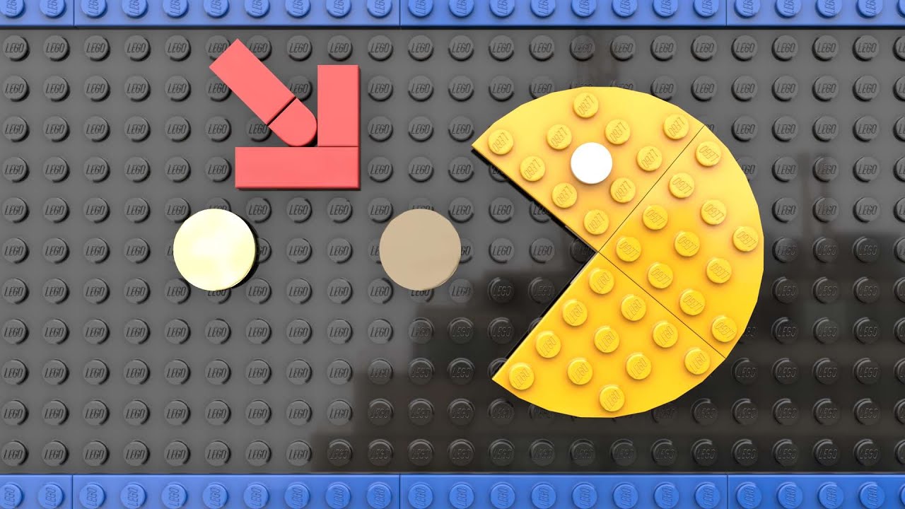 Lego Pacman animation - YouTube