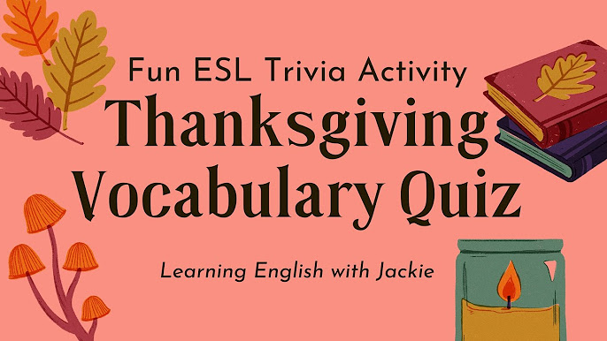 Worksheets Esl Thanksgiving Lesson