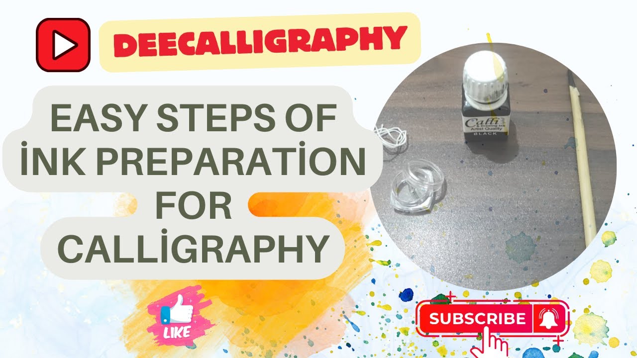 Making ink for Calligraphy | Making ink in Container | Ink banane ka ...