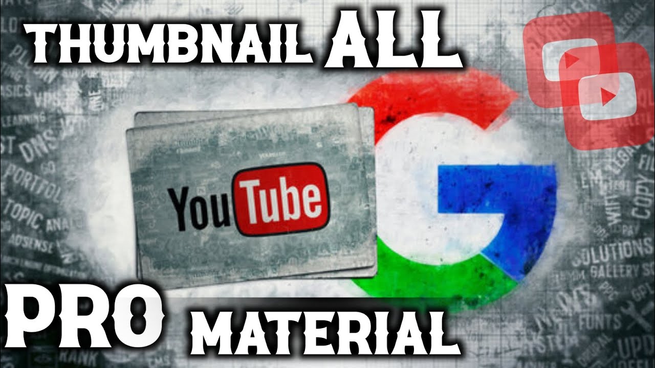 Thumbnail Material || Editing Material || Thumbnail Background || How ...