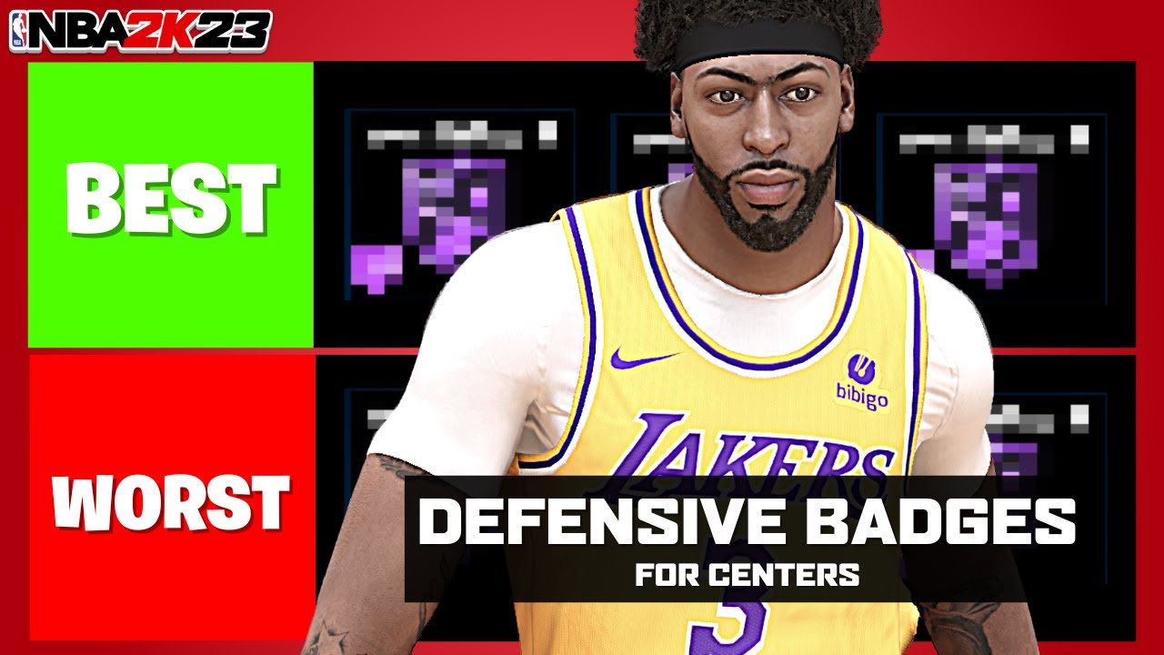 BEST DEFENSIVE BADGES FOR CENTERS NBA 2K23 - Badge Tier List - YouTube