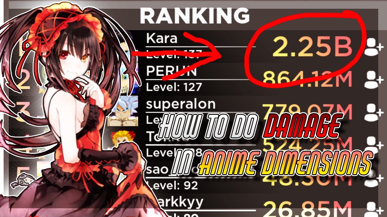 TIPS AND TRICKS FOR DOING DAMAGE IN ANIME DIMENSIONS SIMULATOR - YouTube