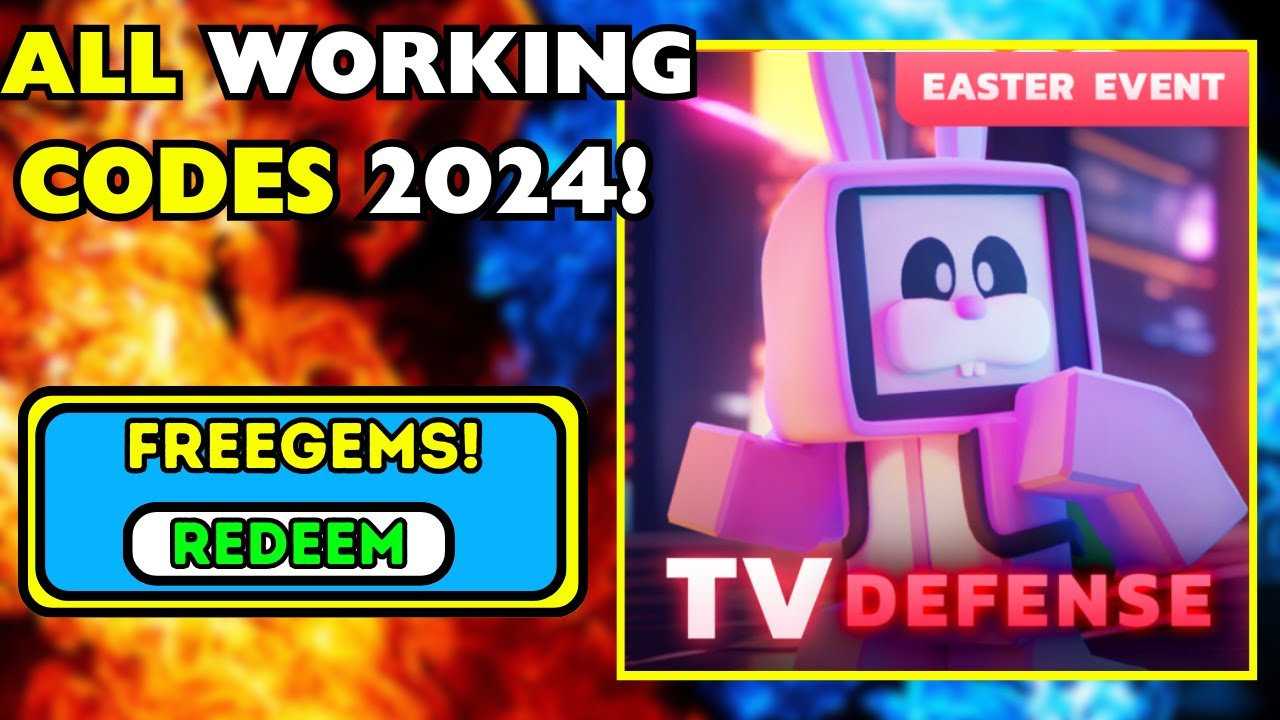 All Working Codes For TV DEFENSE 2024 - Roblox (EASTER EGG UPDATE ...