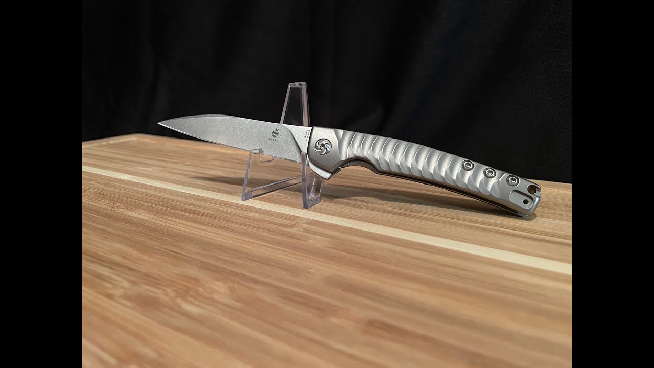 Kizer Cutlery Splinter in Titanium Knife Review - YouTube
