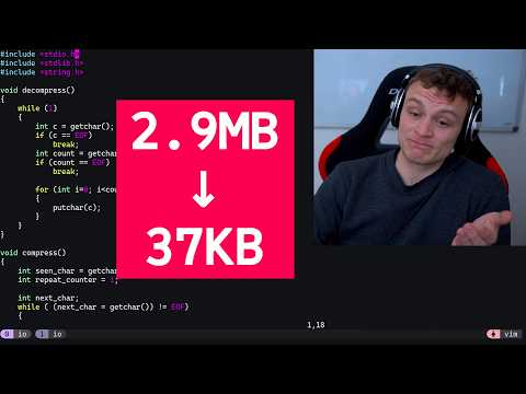 Run-Length Encoding in C from Scratch - Building a File Compressor