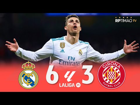 Real Madrid 6 x 3 Girona (C. Ronaldo Poker) ● La Liga 17/18 Extended Goals & Highlights ᴴᴰ