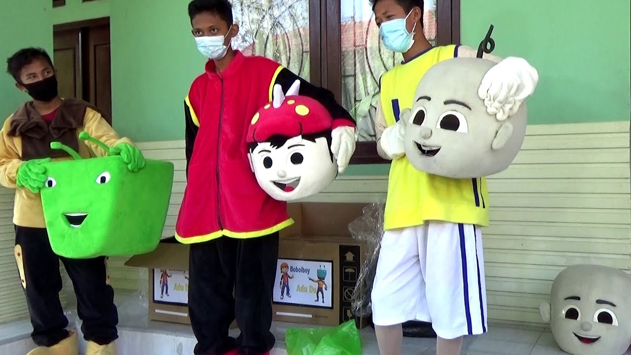 TERPESONA !! MELIHAT PROSES MEMAKAI / UNBOXING BOBOIBOY, ADU DU & UPIN ...