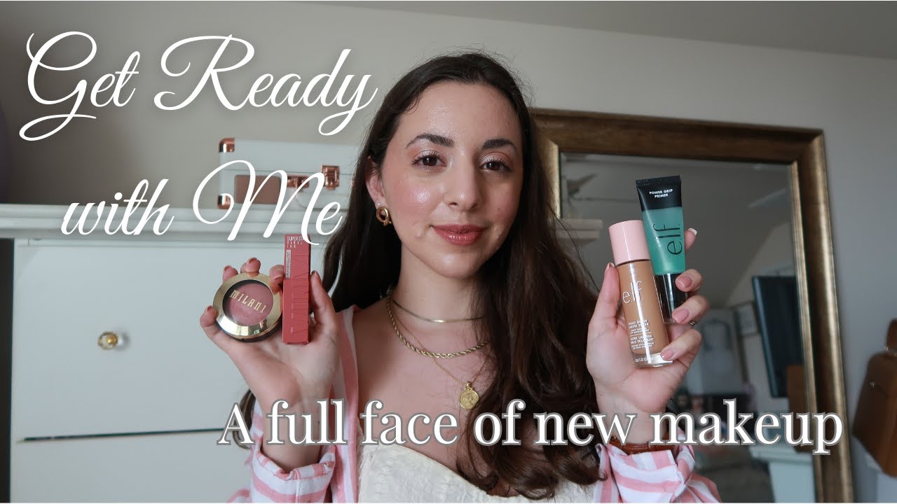 Get ready with me - a full face of new makeup - YouTube
