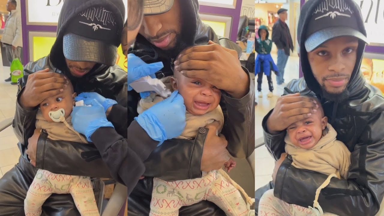 Toosii’s Son Gets Ears Pierced, Starts Crying😢😢😢😪😪😪 - YouTube