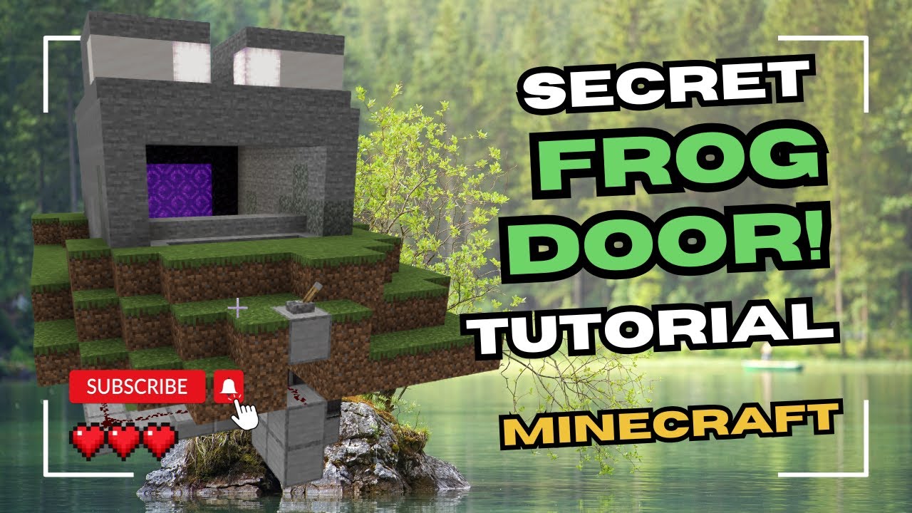 Secret FROG door (bedrock edition) tutorial! - YouTube