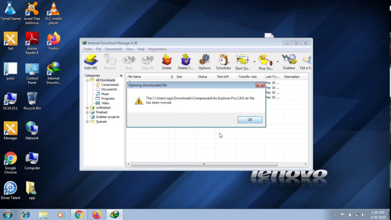 [Solved] IDM File Has Been Moved - YouTube