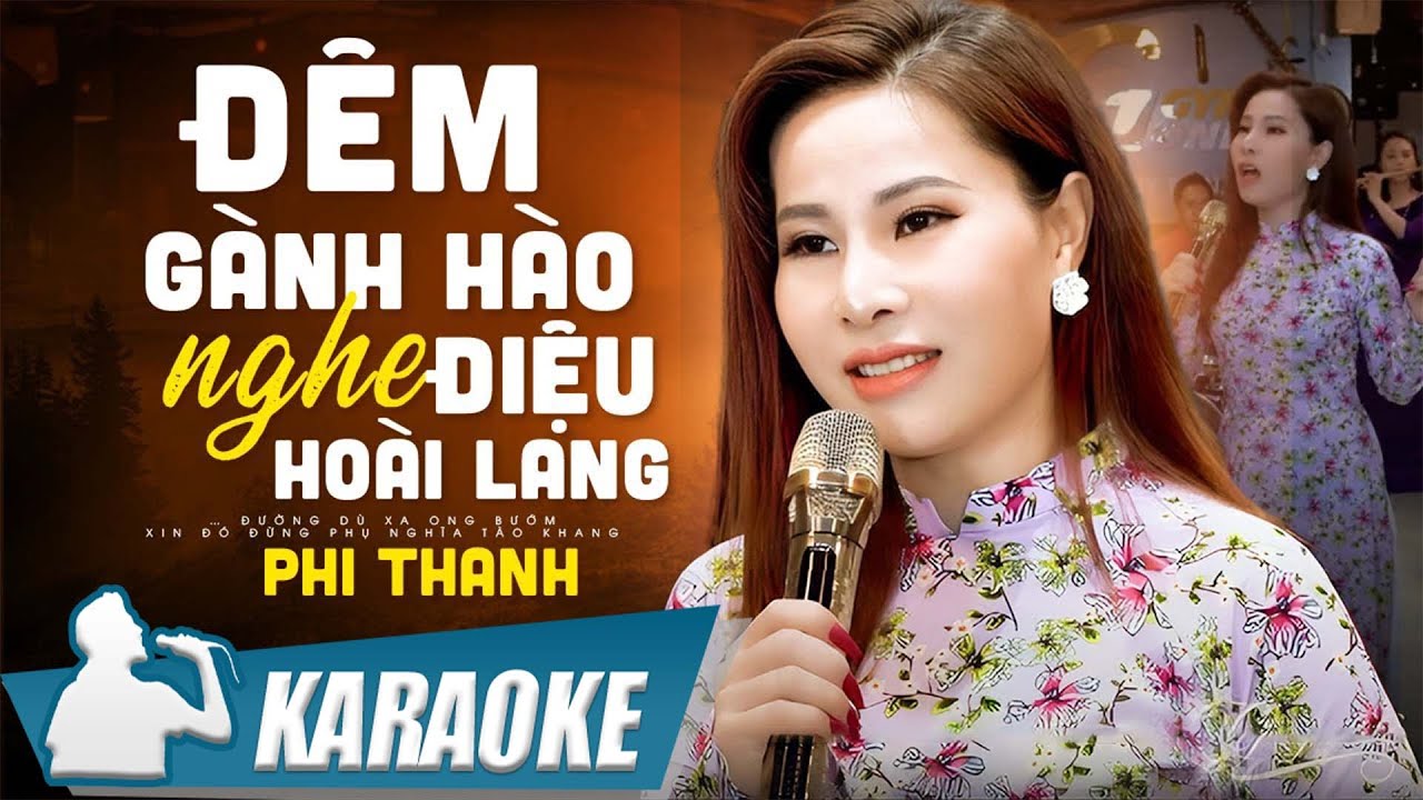 KARAOKE Đêm Gành Hào Nghe Điệu Hoài Lang - Phi Thanh | Dưới trăng dòng ...