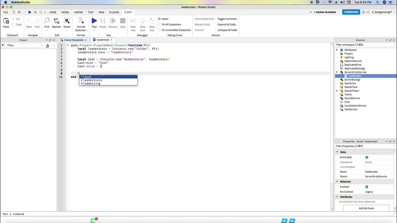 How To Make A leaderstats Script In Roblox For Beginners(Script In Desc ...
