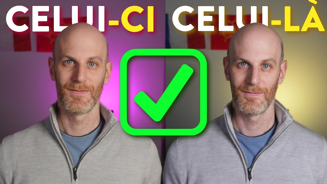 CELUI, CELLE, CEUX, and CELLES in French: Explained in English - YouTube