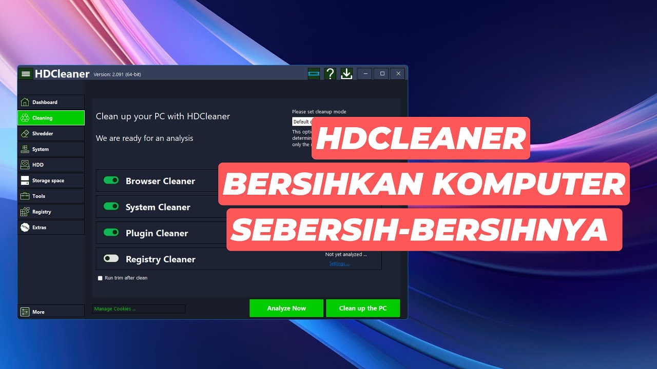 HDCleaner Bersihkan Komputer Kamu Sebersih-bersihnya - YouTube