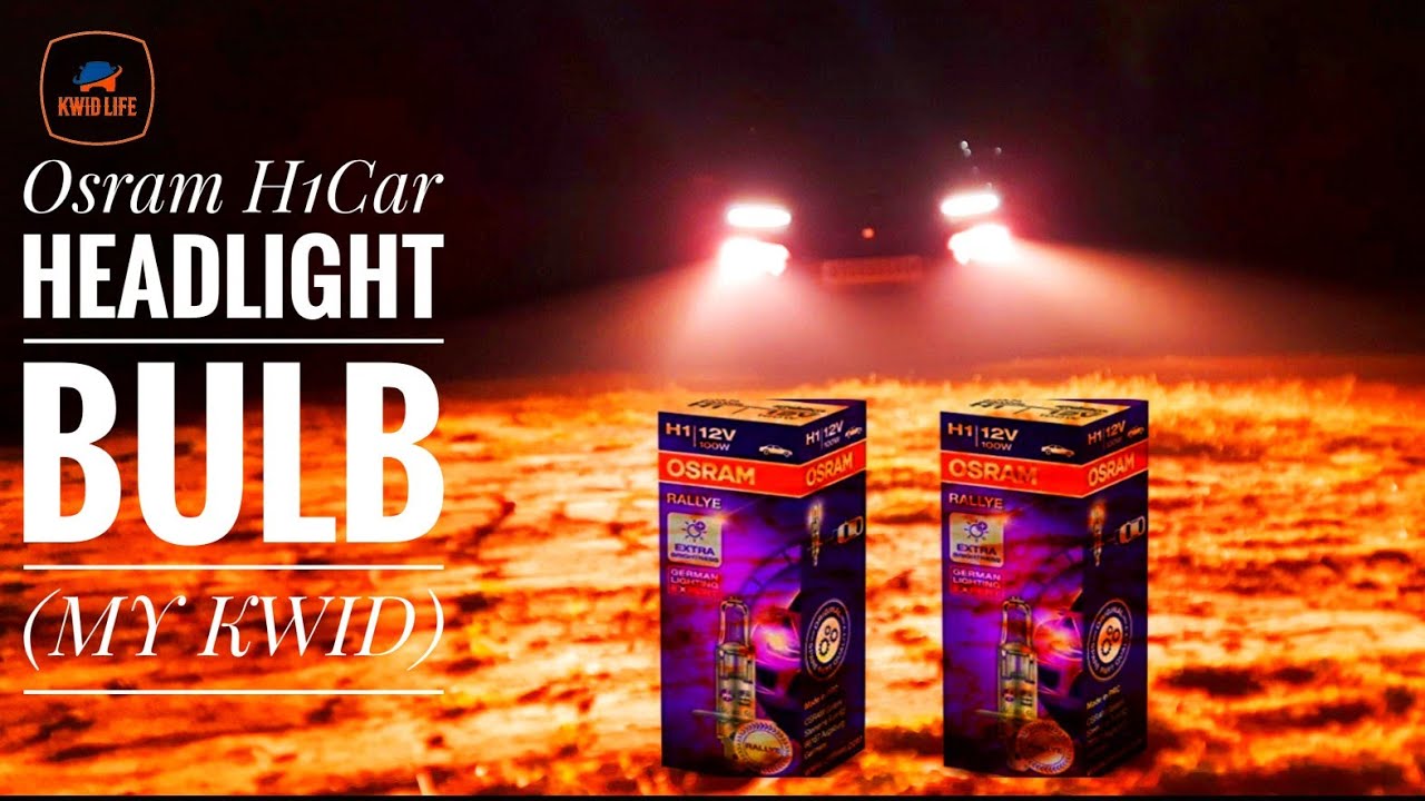 Osram H1 Rallye 62200RL Car Headlight Bulb MY KWID CLIMBER - YouTube