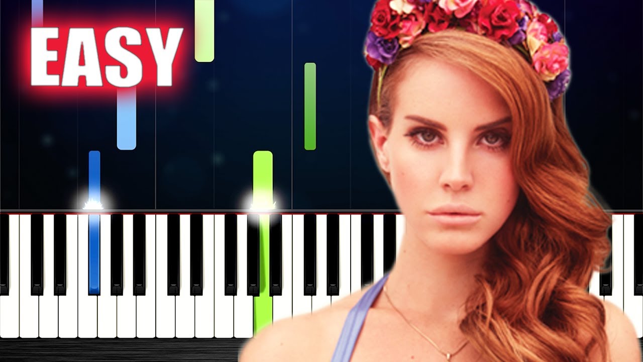 Lana Del Rey - Video Games - EASY Piano Tutorial - YouTube