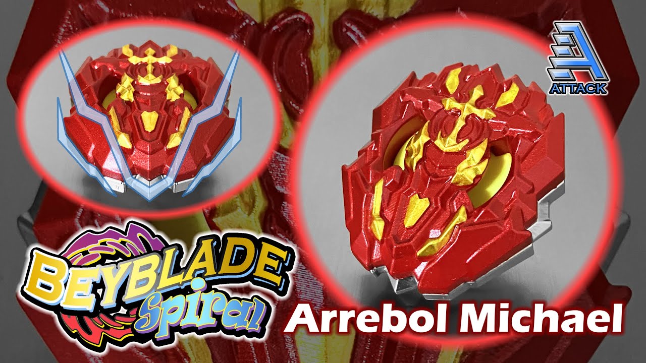 Broad Sky Saber! - Arrebol Michael. Power - Beyblade Spiral - Customized Beyblade Generation ...