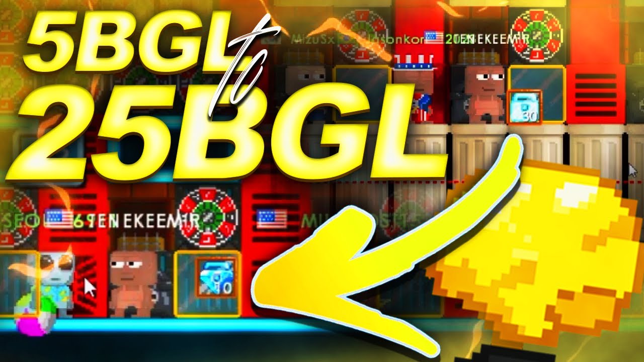 5 BGL TO 25 BGL CB (Growtopia Casino Reme) - YouTube