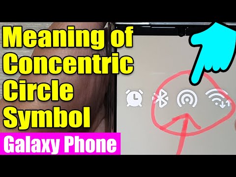 What is the Meaning of Concentric Circle Symbol On The Status Bar on ...