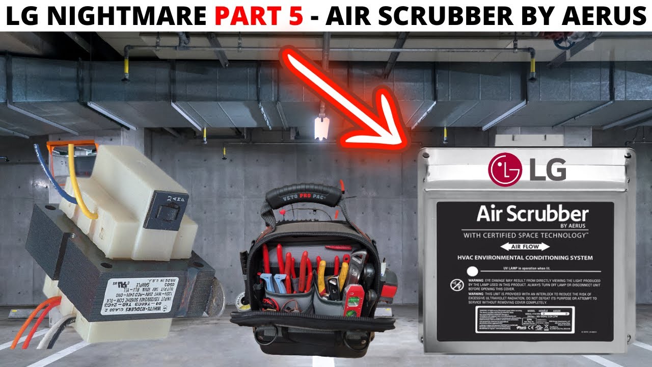 HVAC Service Call: Air Scrubber By Aerus Installation For LG Multi V ...