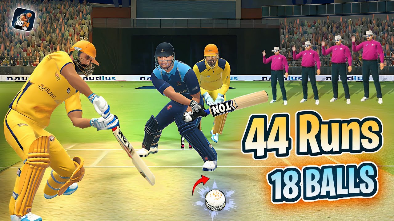 MS DHONI CAN DEFEND 44 RUNS IN LIMITED OVERS (Real Cricket™ 24) - YouTube