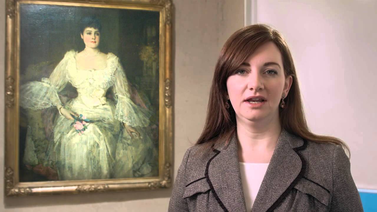 Sir John Lavery A LADY IN WHITE (A PORTRAIT OF LADY LYLE - YouTube
