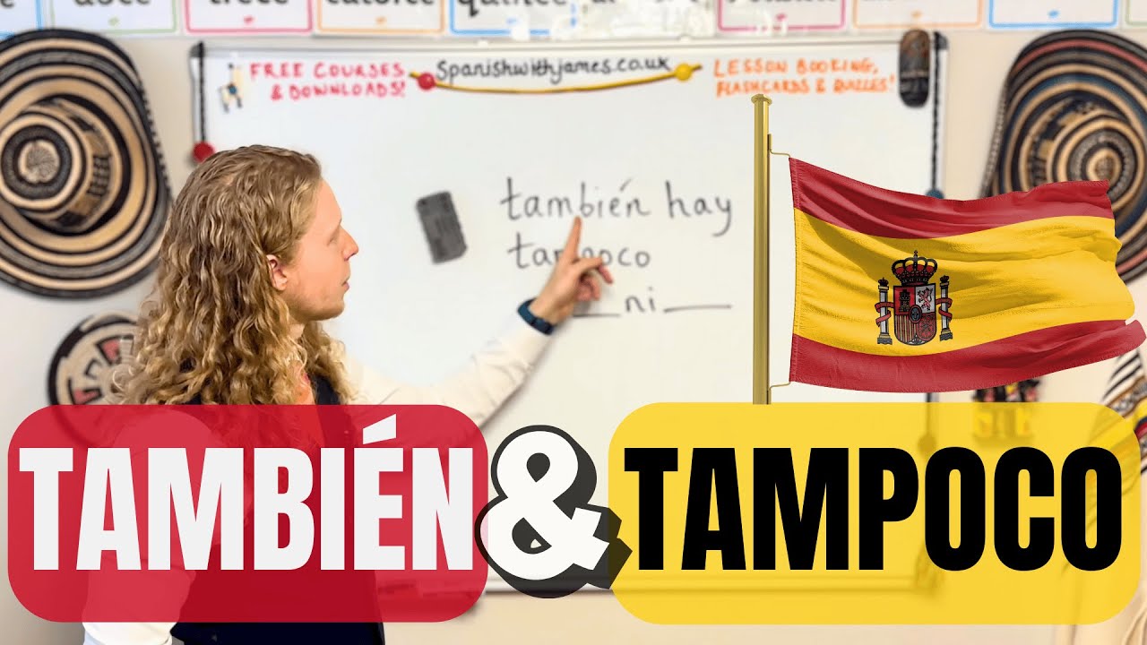 Are you using también & tampoco correctly in Spanish? 🇪🇸 - YouTube