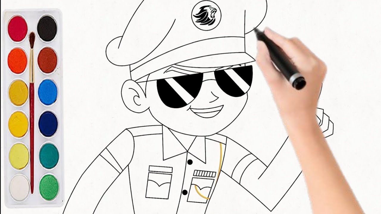 how to draw little singham/little singham drawing/little singham ki ...