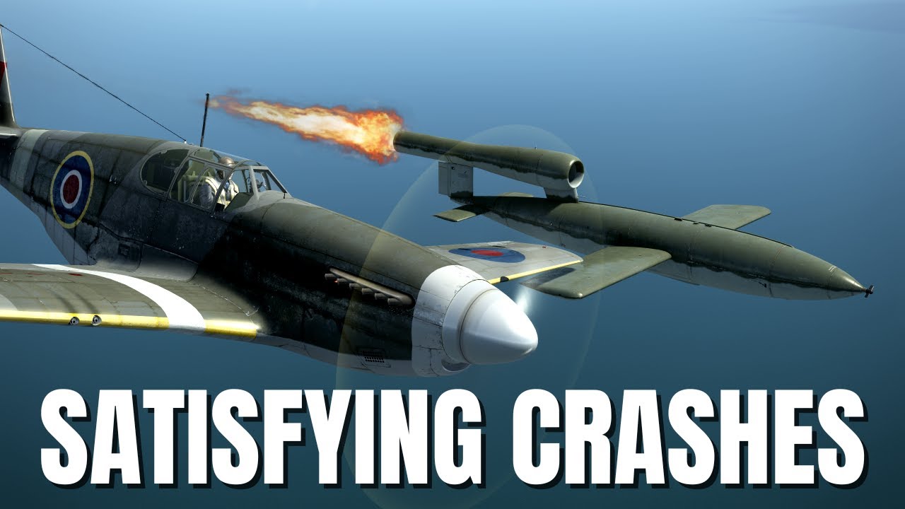 Satisfying Airplane Crashes, V-1 Intercept & More! V253 | IL-2 ...